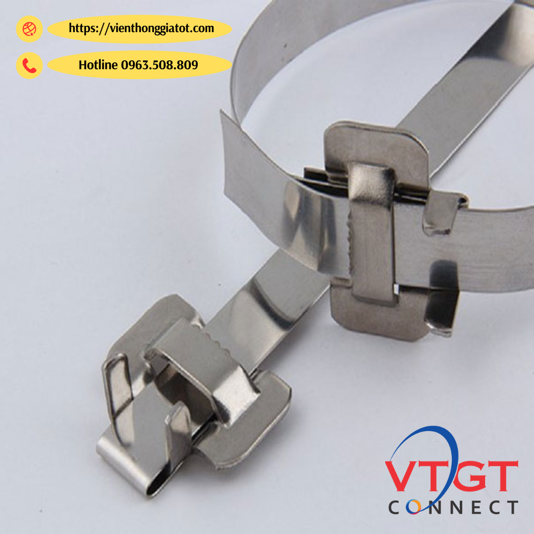 Khoá đai inox buộc cột | vienthonggiatot.com